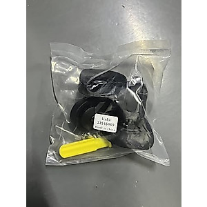 1 Pair Replacement Wheels 360 Swivel Suitcase Casters for Luggage Black (W293)