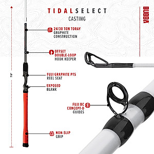 BUBBA TS701MF-C Tidal Select Casting Rod