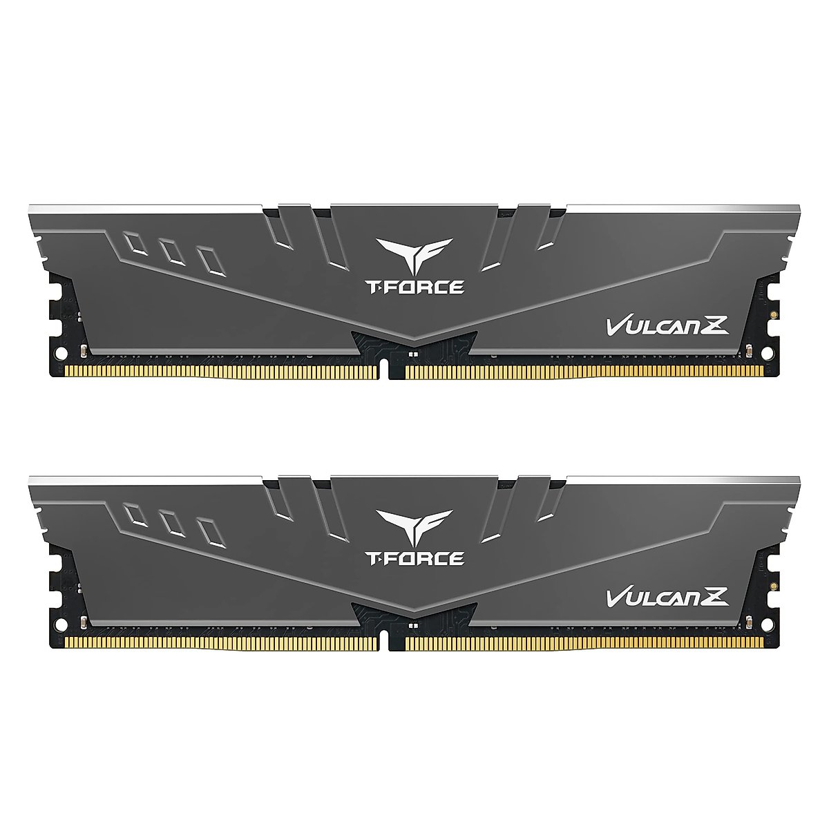 TEAMGROUP T-Force Vulcan Z DDR4 16GB Kit (2x8GB) 3200MHz (PC4-25600) CL16 Desktop Memory Module Ram (Gray) - TLZGD416G3200HC16CDC01