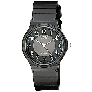 Casio Men's MQ24-1B3 Watch with Black Rubber Band