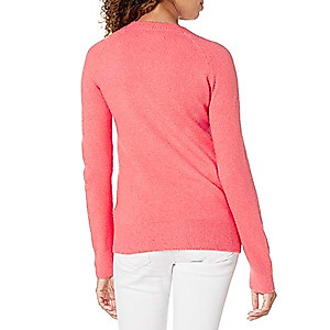 Amazon Essentials Women's Classic-Fit Soft Touch Long-Sleeve Crewneck Sweater, Coral Pink, Medium