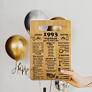 BackURyear 30th Birthday Gifts for Women, Men, Friends, Thirty Birthday Gifts, 30 Years Old Gifts, 30th Birthday presents, 30th Birthday Decorations Party Supplies, 30th Cutting Board Gifts