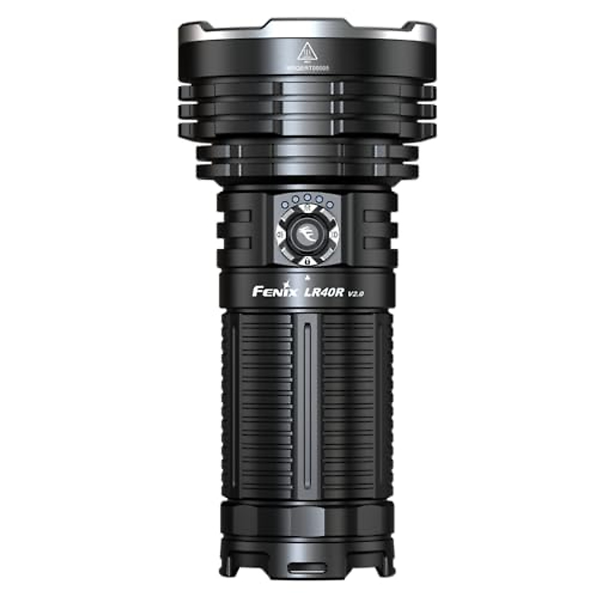 Fenix LR40R V2.0 15,000 Lumen Super Bright Flashlight, USB-C Fast Charging Rechargeable Long Throw Searchlight with Floodlight and Spotlight and Lumentac Organizer