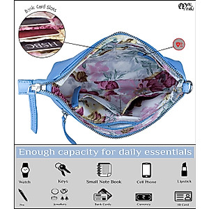 Mou Meraki Genuine Leather Crossbody Purse and Handbags - Crossover Bag Over the Shoulder Women