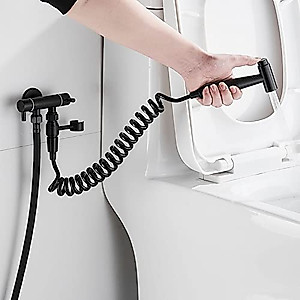 Handheld Sprayer Set Handheld Bidet Sprayer for Toilet Toilet Bidet Sprayer Lightweight Diaper Sprayer Set Easy to Install Handheld Bidet Attachment for Toilet for Shower Toilet