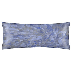 Swirl Camo Body Pillow Covers Decorative Soft Bedding Satin Pillowcase with Zipper Closure Cooling Breathable Long Pillow Case-21"x 54"