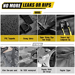 ARKSEN Hitch Cargo Carrier Bag for 20" x 60" Baskets Waterproof 15 Cubic Feet Large Capacity Luggage Storage (58" L x 19" W x 24" H) for Car Truck SUV RV or Trailer