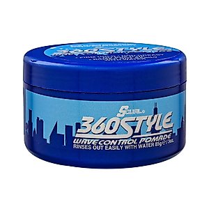 Lusters S-Curl 360 Wave Control Pomade 3 Ounce (88ml) (2 Pack)