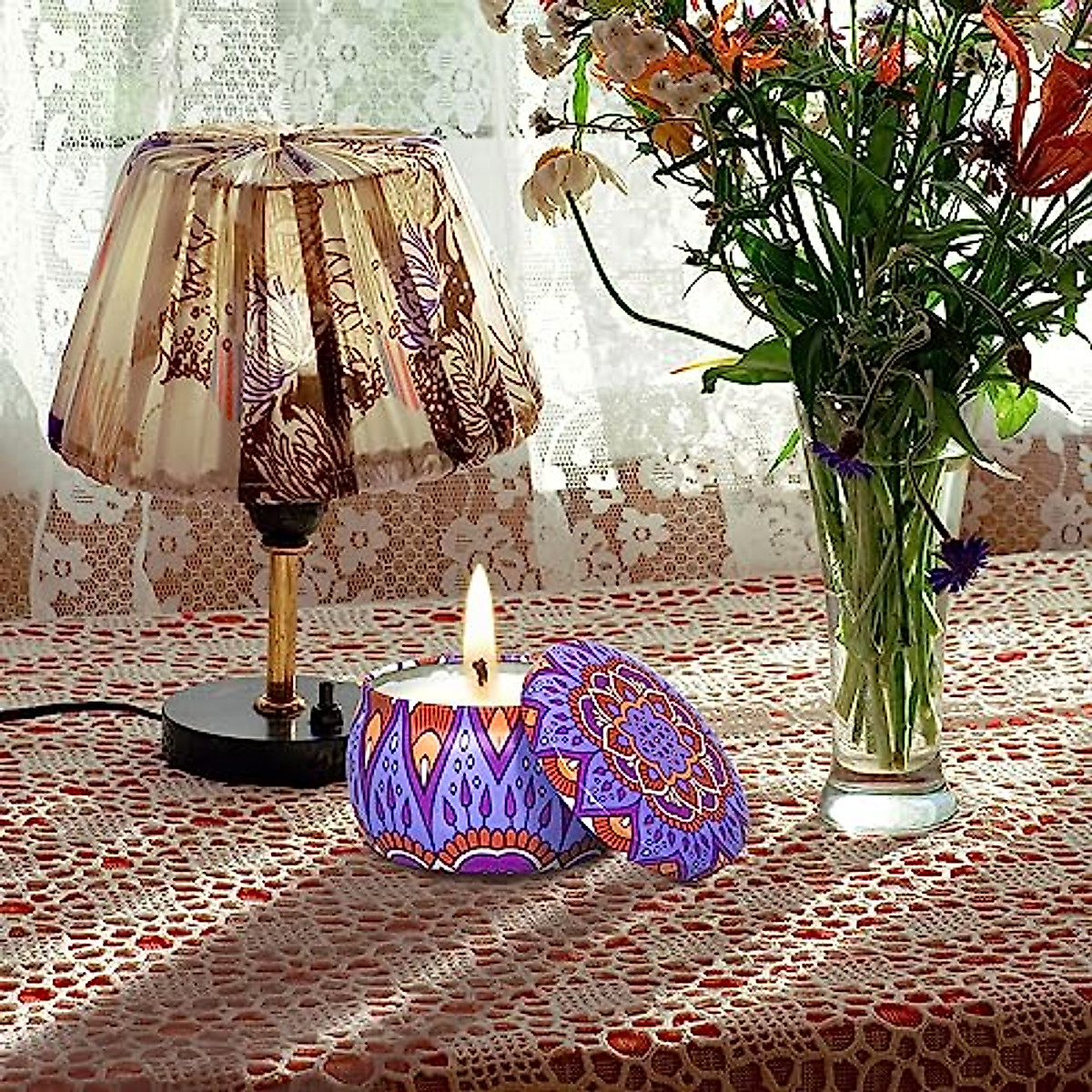 Soy Candles Gift, Candles Gifts for Women, Scented Candles Clearance, Aromatherapy Candle for Relaxation,Candles for Home Scented Portable Travel Jar Festive Gifts Romantic Decor Candles Gift