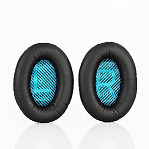 Premium Ear Pads Compatible with Bose QuietComfort 25 (QC25) Headphones (QC25, Black). Premium Protein Leather | Soft high-Density Foam | Easy Installation