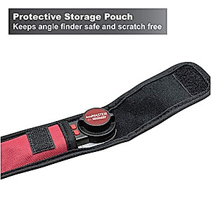 Calculated Industries 7455 AccuMASTER Digital Protractor Angle Finder Ruler for Crown, Trim, Woodworking | 7 Inch Stainless Steel Blade | Hold and Zero Function | Includes Battery, Protective Case