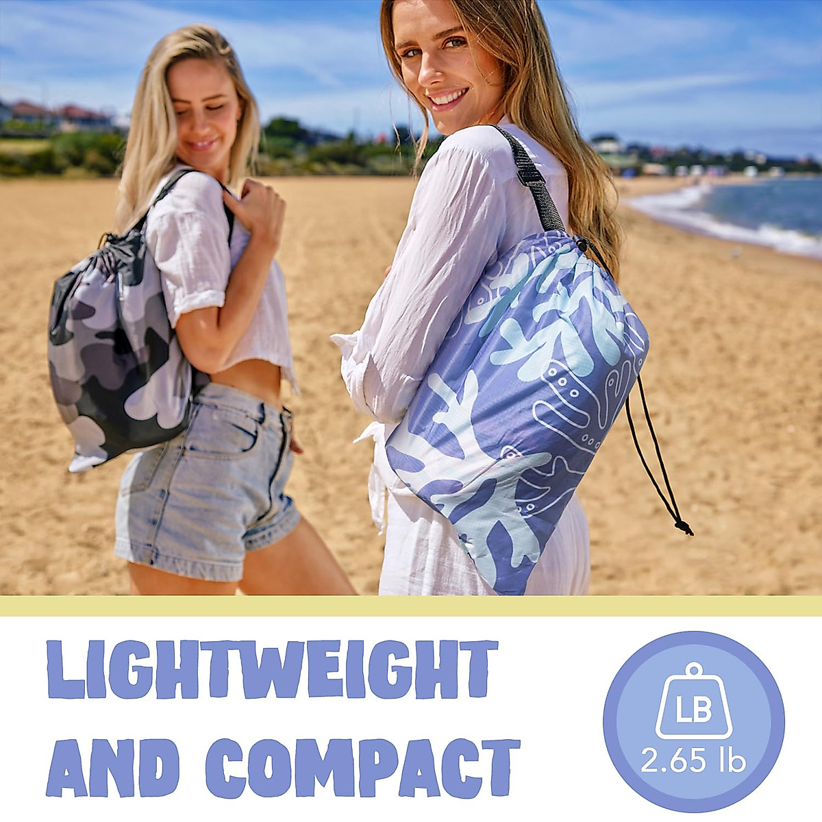 AlphaBeing Inflatable Lounger Beach Chair Accessories, Air Sofa Hammock Inflatable Couch for Camping Backyard Lakeside with Compression Sacks, Ideal Outdoor Gifts for Adults