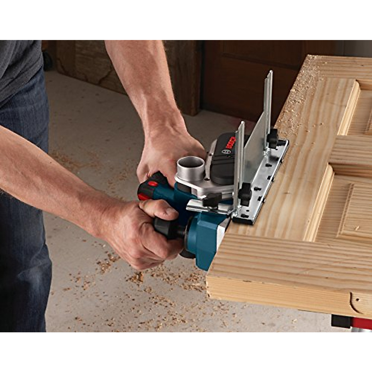 BOSCH 3-1/4 Inch Woodworking Hand Planer with Carrying Case, PL2632K