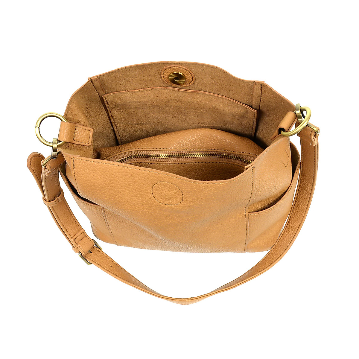 joy susan Kayleigh Side Pocket Bucket Bag - Warm Tan