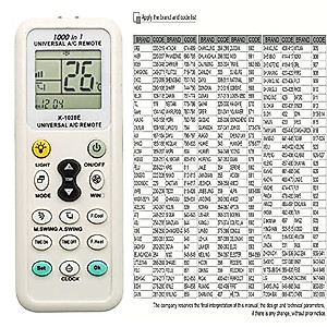 Universal A/C Air Conditioner Remote Control for Samsung Panasonic LG Fujitsu Sharp Gree Guangda Guqiao Haier Helton Hemilton Hicon Hisense Hitachi