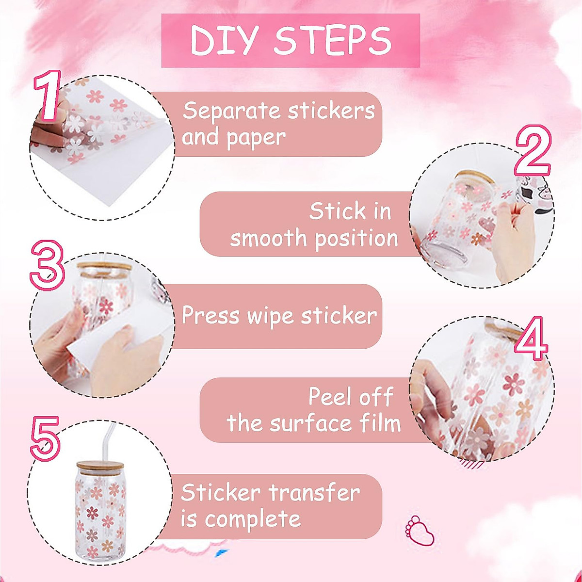 YOKUSHI UV DTF Cup Wraps for 16 OZ, 15 Sheets Farmhouse Animal Theme Decals Transfer Stickers for Glass Cups Tumblers