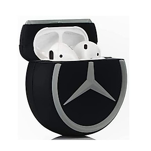 Haristar AirPod Case Cover, Soft Silicone Protective Cover with Keychain for Women Men Compatible with Apple AirPod 2nd 1st Generation Charging Case