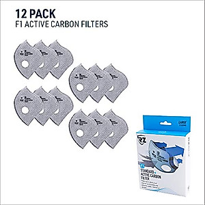 RZ Mask F1 Filter Pack, Large, 12-Pack for Woodworking, Home Improvement, and DIY
