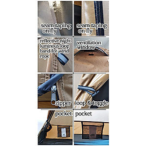 camppal Professional 1-2 Person 4 Season Expand Luggage Storage Space Mountain Tent, Lightweight Backpacking Tents, Durable Waterproof Windproof Hunting Hiking Camping Tent (Green)