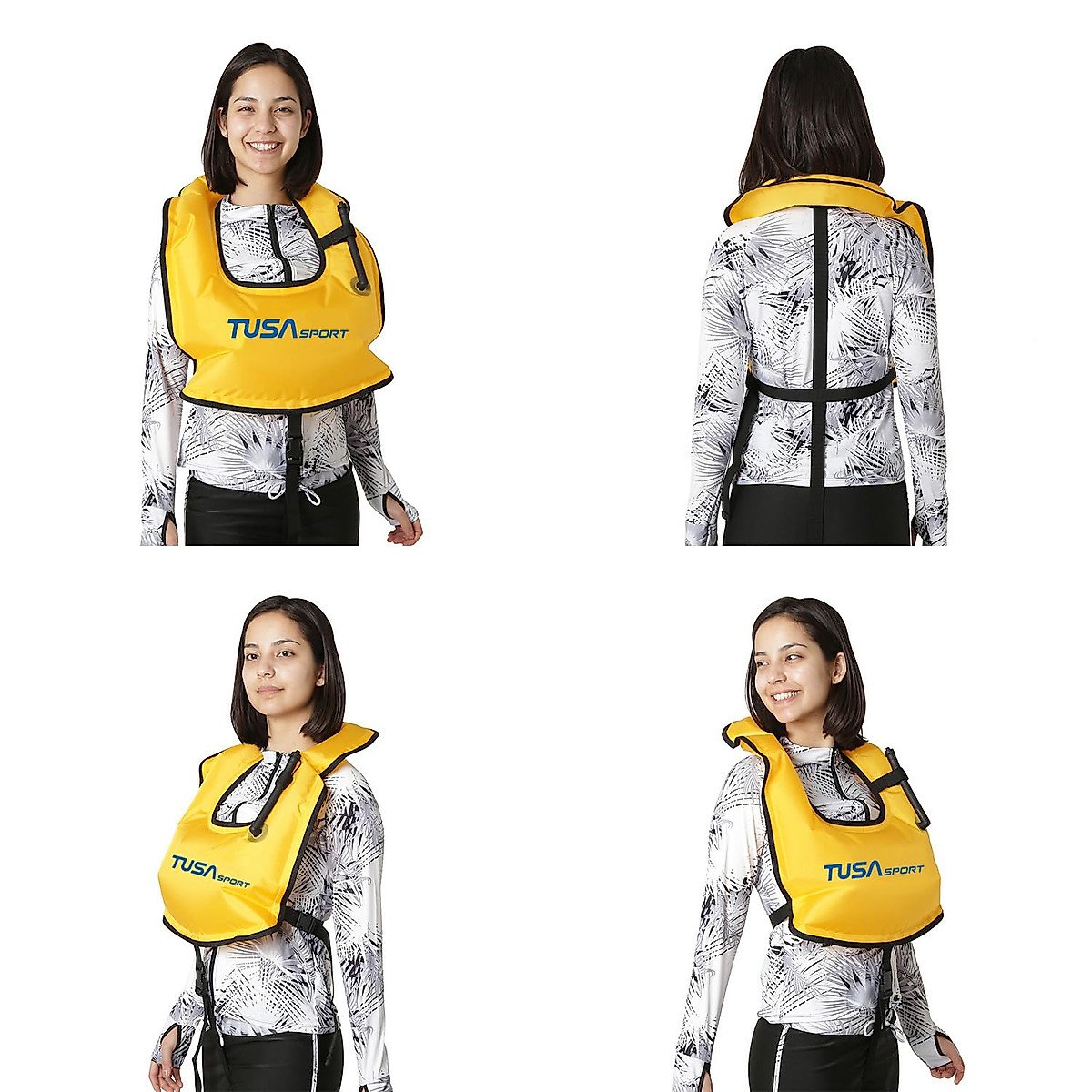 TUSA Sport Snorkeling Vest, Adult, Yellow, SV-4500