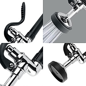 Pre Rinse Sprayer Sink Sprayer Replacement Spray Valve for Commercial Sink Faucet Polished High Pressured, Black