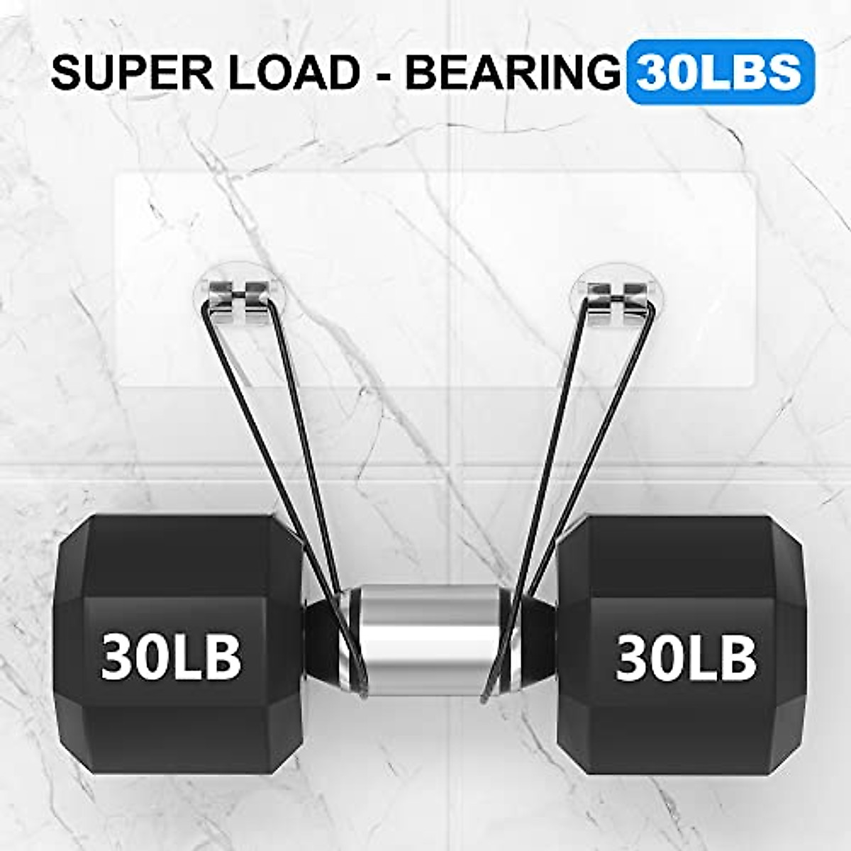 Orimade Adhesive Sticker 4 Pack for Shower Caddy, Bathroom Organize Shelf, Transparent 2.75×7.9 Inches(7×20CM)