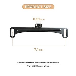 ESEWALAS Rearview Camera Mount Accessorie,Dash Cam Mirror Camera Kit,Universal Car Rear View Camera License Plate Bracket,Installation Holder for Backup Camera Reverse Camera