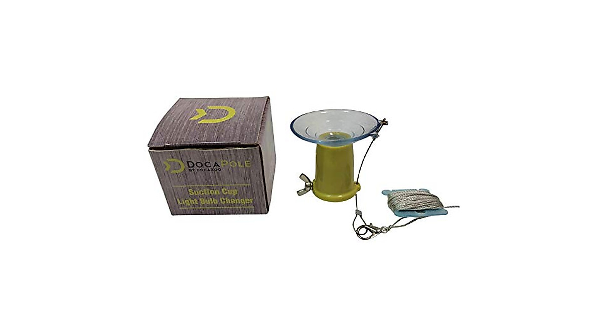 DOCAZOO DocaPole Light Bulb Changer for High Ceilings and Recessed ...