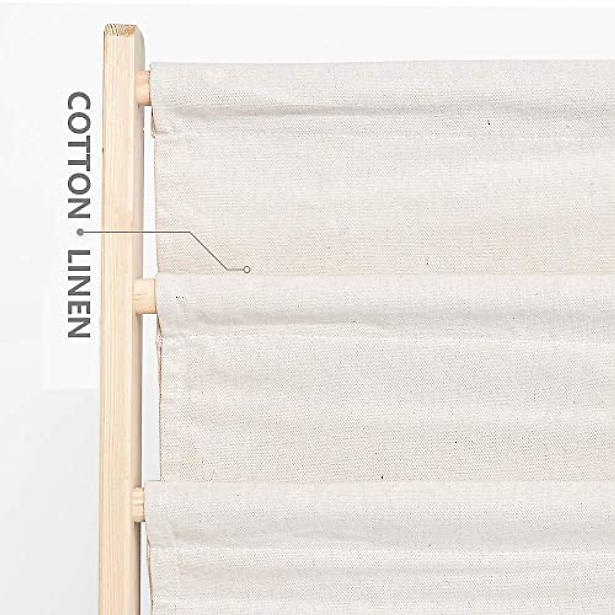 Morimoe Sling Bookshelf Kids Book Rack Storage, Natural Beige (Beige, W:75cm)