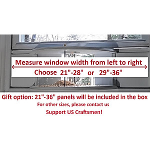 Amish Custom Made Indoor in-Window Bird Feeder, 180° Clear View In-House Feeder, Watch Wild Birds from The Comfort of Your Home - Easy-Fill (29"-36" Window Width)