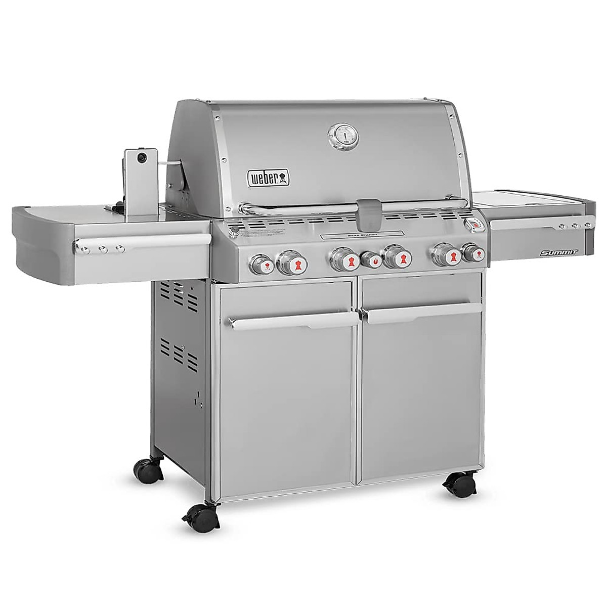 Weber Summit S-470 4-Burner Liquid Propane Grill, Stainless Steel 580-Square Inch