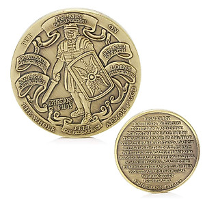 Put On The Full Armor of God Army Commemorative Coins Collectible