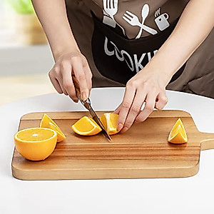 Paten Cutting Board Wood, Acacia Serving Board,Wooden Kitchen Chopping Board for Meat, Cheese, Bread, Vegetables &Fruits- Kitchen Butcher Block, 16.5x10 inch