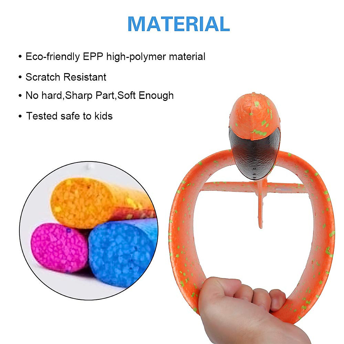 4 Pack Airplane Toys, Upgrade 17.5" Large Throwing Foam Plane, 2 Flight Mode Glider Plane, Flying Toy for Kids, Gifts for 3 4 5 6 7 Year Old Boy, Outdoor Sport Toys Birthday Party Favors Foam Airplane