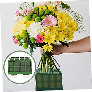 DECHOUS 10 Pcs Flower Sucker Wedding Aisle Flowers Flower Arranging Foam Blocks Flower Cage Holders DIY Flower Arrangement Kit Floral Cage for Artificial Flower Large Wreath Plastic
