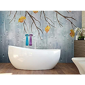 2 Pcs Silicone Back Scrubber for Shower, Silicone Body Scrubber, Shower Back Scrubber for Men Women, Silicone Bath Body Brush Deep Clean & Invigorate Your Skin (30in)