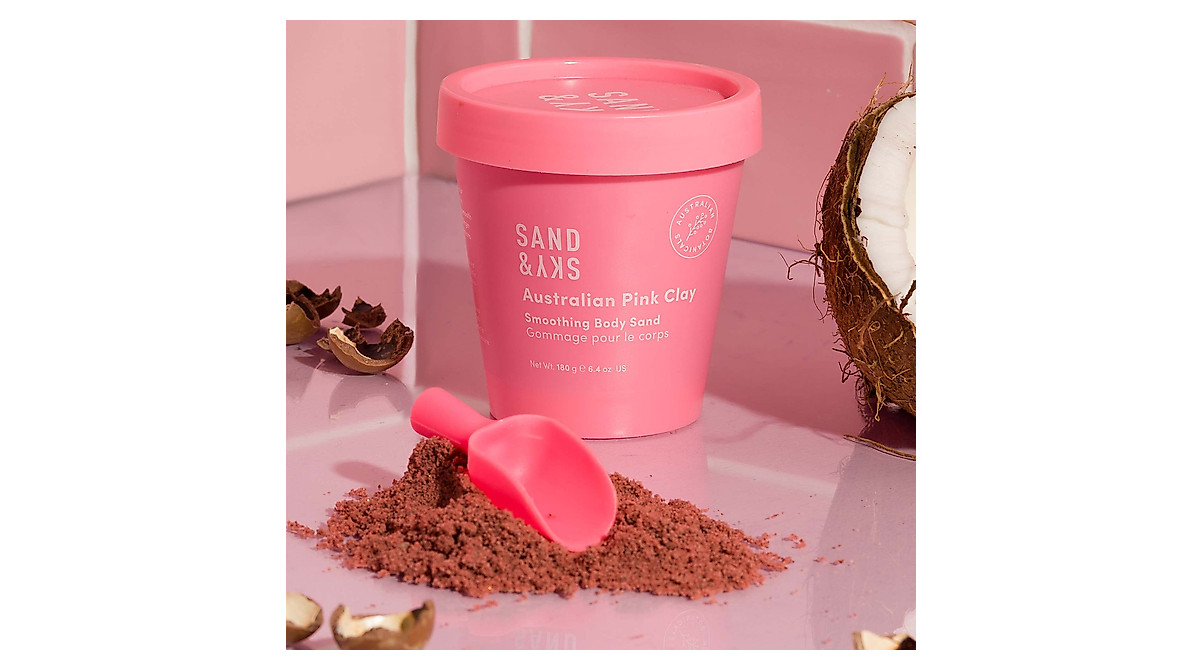 Organic Pink Clay Body Scrub for Smooth, Glowing Skin