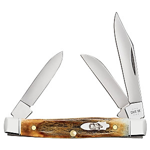 Case XX Knives Shot Show Small Stockman 10759 Burnt Stag Stainless Pocket Knife