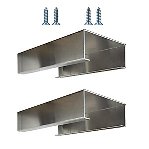Qsvbeeqj Set of 2pcs Multi Purpose Storage Rack Under Cabinets Shelf with Mounting Screws Kitchen Can Sealing Jar Stand