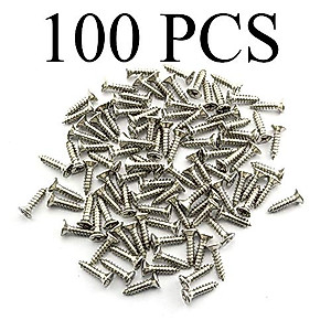 Pro Bamboo Kitchen 100pcs 304 Stainless Steel Flat Head Phillips Wood Screw #4 x 1/2" Half Countersunk Head Self Tapping Screw
