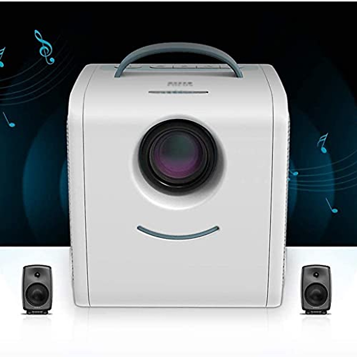 KXDFDC Projector, Projector Portable Movie, More for Movies, TV and Gaming, LED Projector