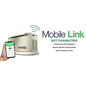 Generac 7172 10kW Air Cooled Guardian Series Home Standby Generator with 100-Amp Transfer Switch - Comprehensive Protection - Smart Controls - Versatile Power - Wi-Fi Connectivity - Real-Time Updates