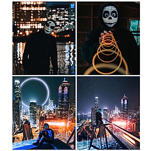 Face Transforming LED Mask with App Controlled - Programmable LED Halloween Mask Digital Luminous Mask for Costume Cosplay