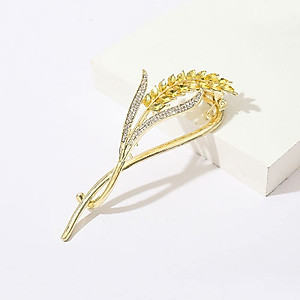 E EMZHOLE Elegant Shining Rhinestone Pearl Banana Clip French Style Twist Hair Barrette Non Slip Jaw Hair Claws Hair Accessories For women girls