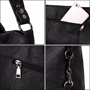 YALUXE Genuine Leather Shoulder Bag Stylish Womens Crossbody Travel Top-Handle