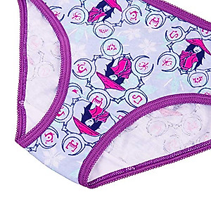 Disney Girls' Amazon Exclusive 10-PK Raya 100% Combed Cotton Panties with Sisu, Tuk and More in Sizes 4, 6 and 8, 10-Pack