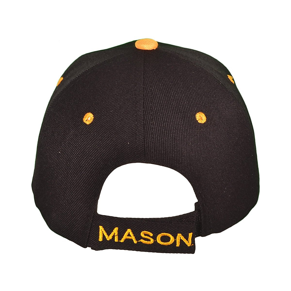 AborenCo Freemason Mason Symbol Adjustable 3D Embroidery Baseball Cap Hat (Black)