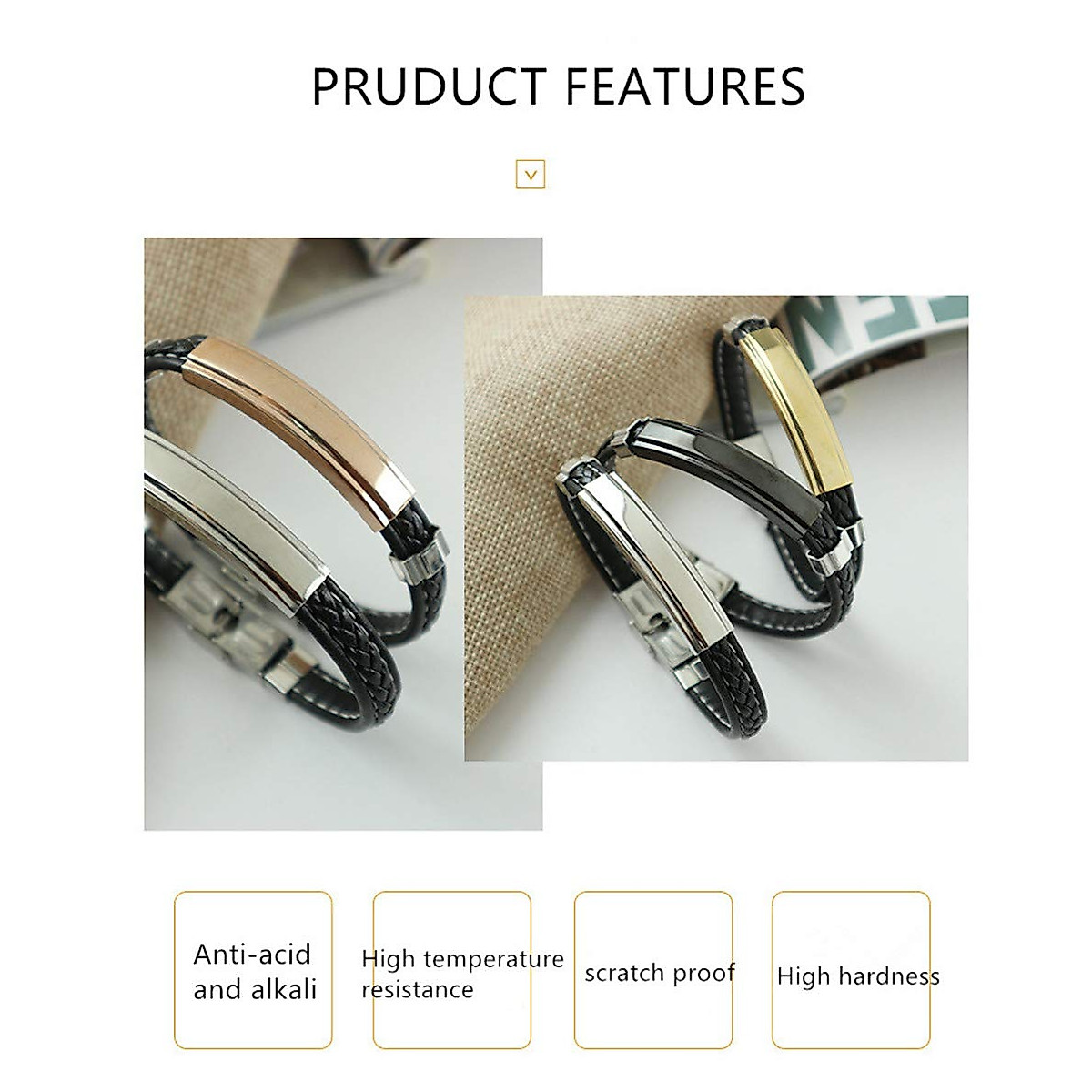 ZKXXJ WWJD HWLF Bracelets for Men Women,Adjustable Leather Bracelet What Would Jesus Do?He Would Love First,Inspirational Reminder Religious Jewelry Gift for Him Her,Step Edge