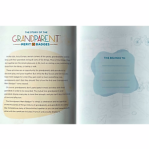 GRANDPARENT MERIT BADGES Kit First Edition - Best Gift idea! Fun with Grandkids Using This Keepsake Activity Journal. 18 Activity Journal Pages,Merit Badge Stickers and Certificate of Merit