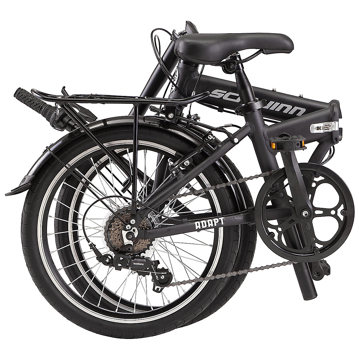 Schwinn Adapt U Folding Bike, 20-Inch Wheels, 7-Speed, Steel Blue